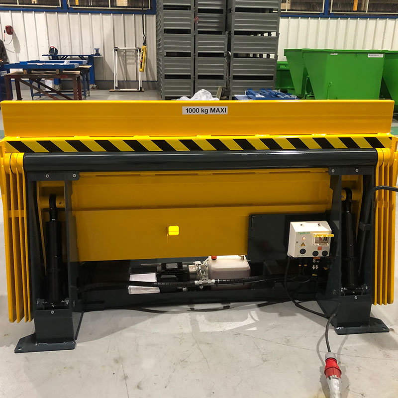 Inclineur de caisse 80° sur mesure - Manergo